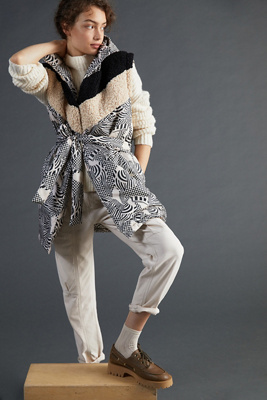 Farm Rio Lively Puffer Vest | Anthropologie