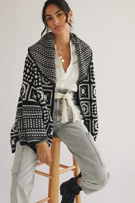 Square Patchwork Kimono | Anthropologie