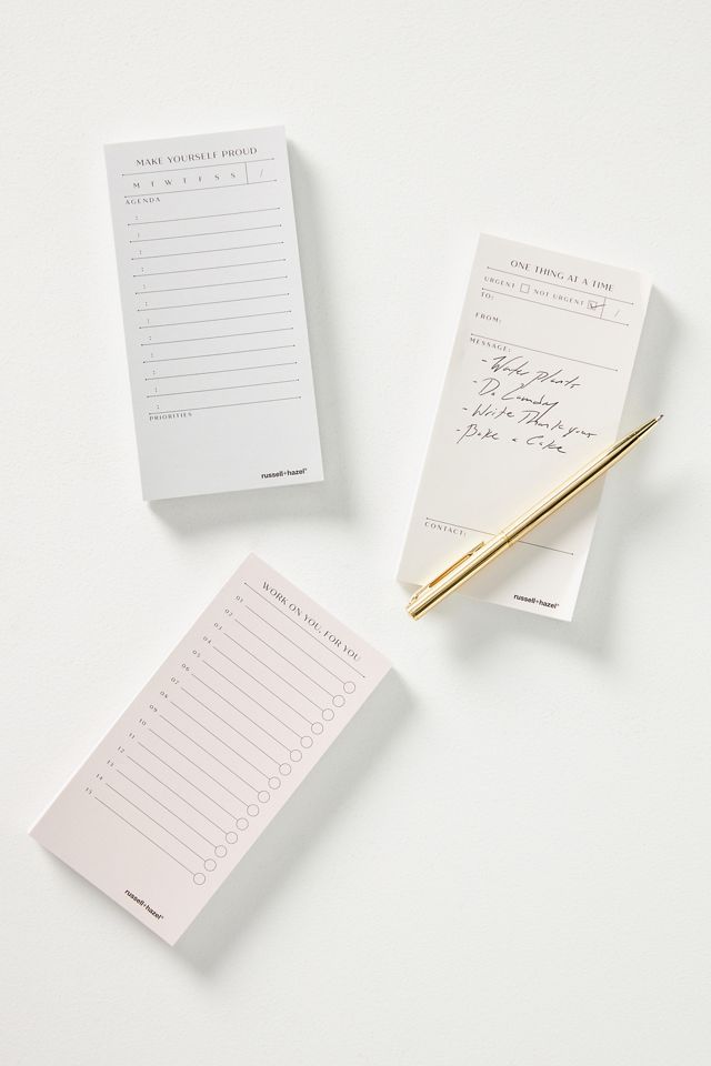 Agenda Sticky Note Pads, Set of 3 | Anthropologie