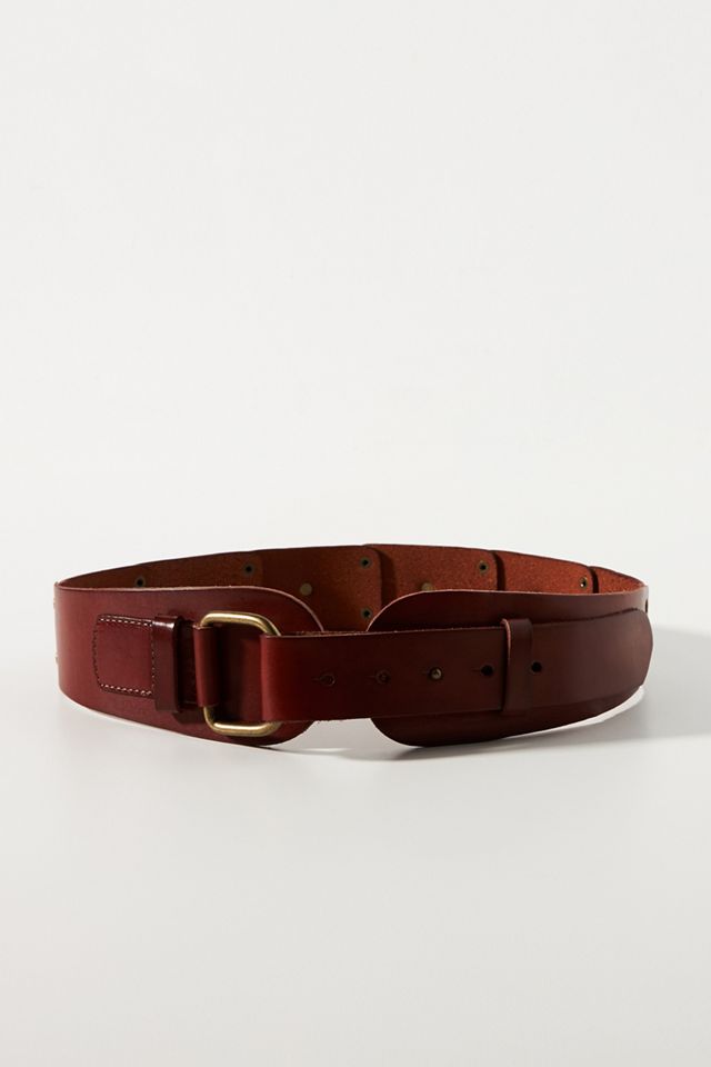 Hensler Waist Hardware Leather Belt | Anthropologie