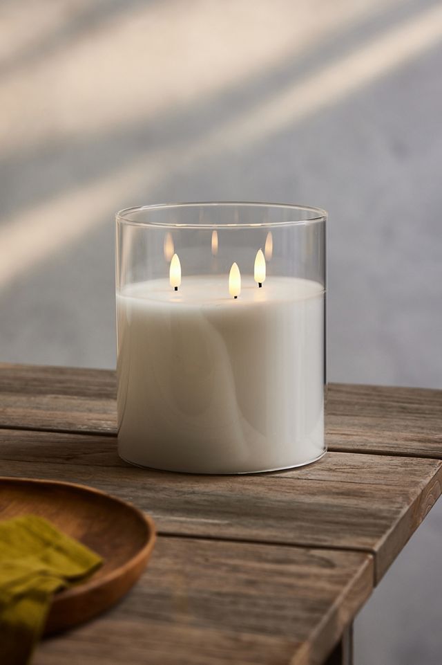 Outdoor Flameless Candle in Glass Vessel | Terrain