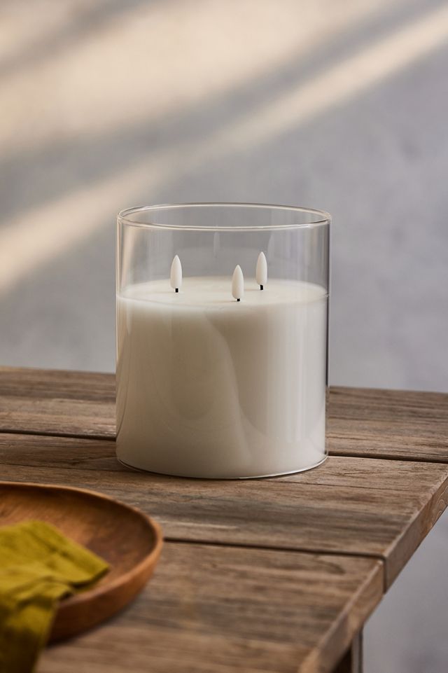Outdoor Flameless Candle in Glass Vessel | Terrain