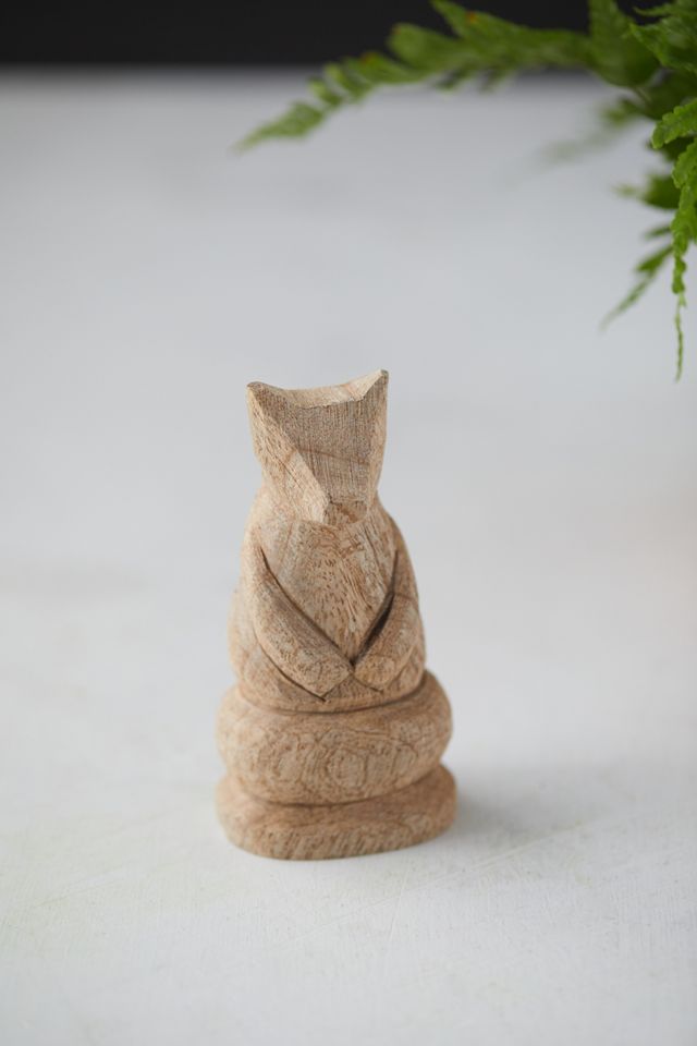 Carved Wood Fox | Anthropologie
