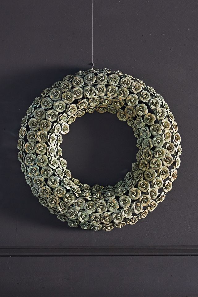 Rosebud Iron Wreath | Anthropologie