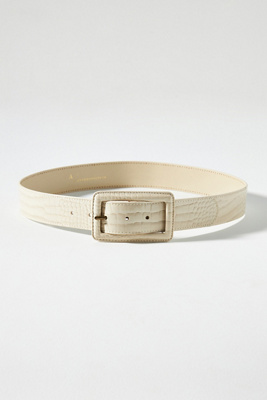 Hensler Patent-Leather Buckle Belt | Anthropologie UK