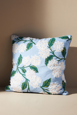 Rifle Paper Co. Hydrangea Pillow | Anthropologie