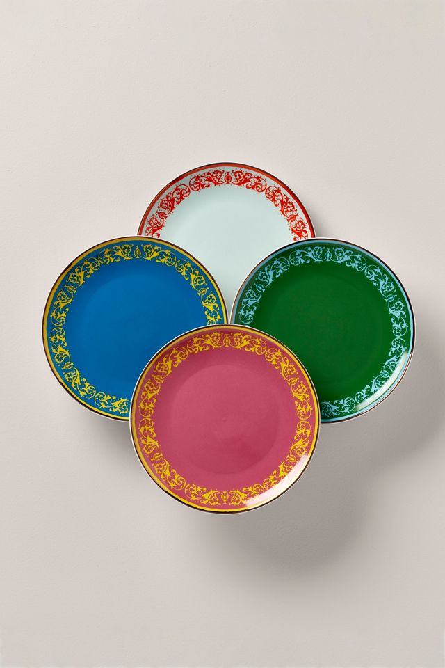 Lenox LX Remix Accent Plates, Assorted Set of 4 | AnthroLiving