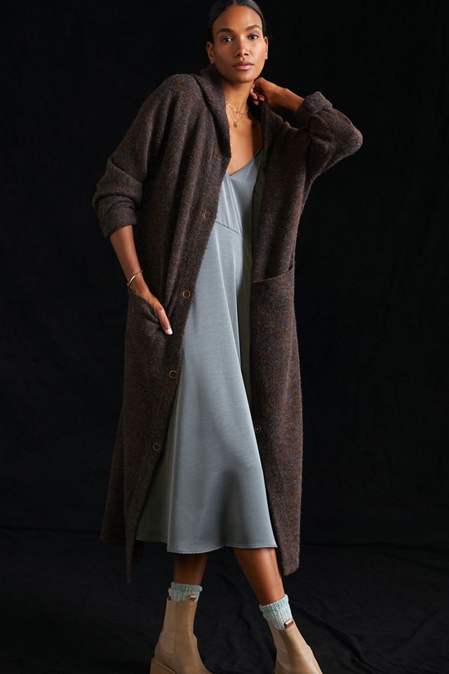 Hooded Knit Robe | Anthropologie