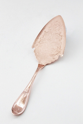 Coppermill Kitchen Vintage Etched Cake Server | AnthroLiving