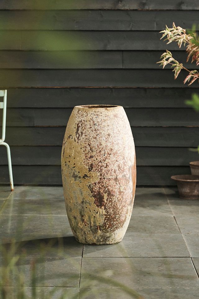 Barnacle Cylinder Pot, 15" | Terrain