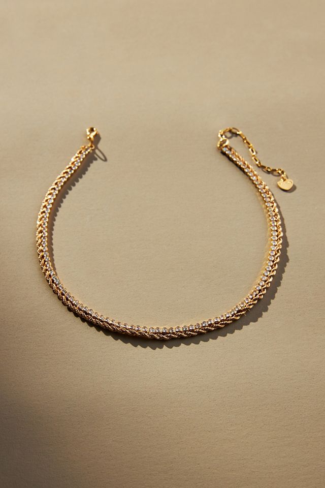 Crystal Chain Necklace | Anthropologie