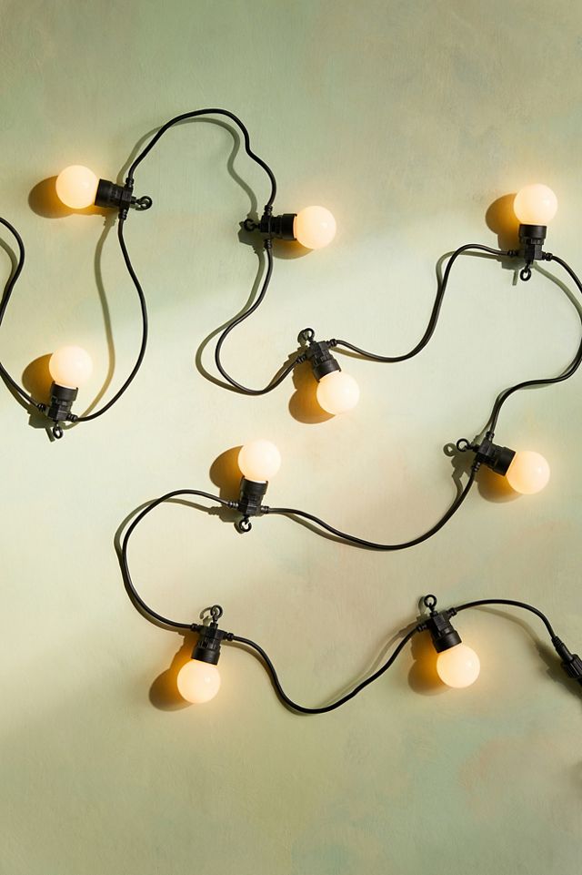 Solar Globe LED Light Strand | Anthropologie