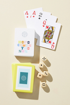 Mer-Sea & Co. Playing Cards and Dice Set | Anthropologie