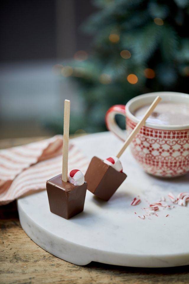 Hot Cocoa Stir Sticks, Set of 5 Peppermint | AnthroLiving