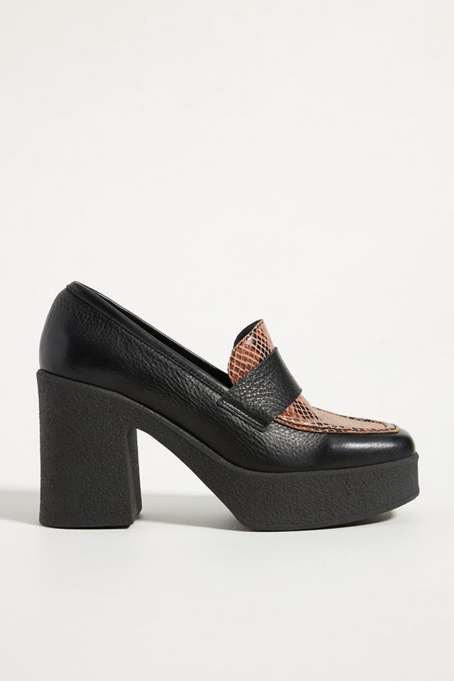 Intentionally Blank Heeled Platform Loafers | Anthropologie