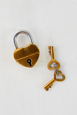 Heart Lock + Key | AnthroLiving