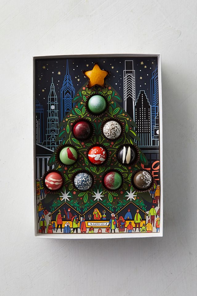Aurora Grace Christmas Tree Gift Box, 11 Chocolates | Anthropologie