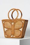 Butterfly Rattan Tote | Anthropologie