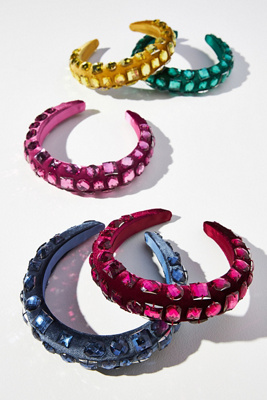 Geometric Gem Embellished Headband | Anthropologie