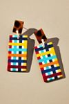 Grid Drop Earrings | Anthropologie