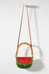 Serpui Fresh Watermelon Wicker Satchel | Anthropologie