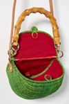 Serpui Fresh Watermelon Wicker Satchel | Anthropologie