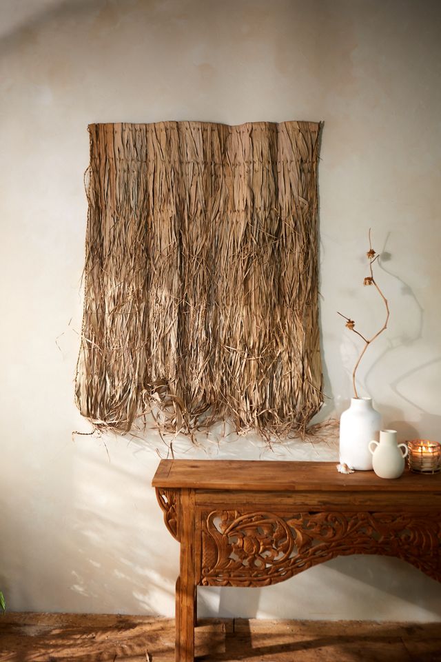Palm Leaf Fringed Wall Hanging | AnthroLiving