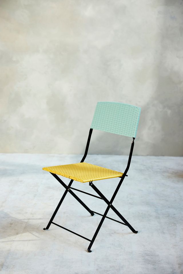 Colorblock Woven Side Chair | AnthroLiving