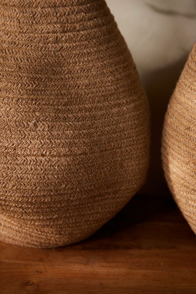Woven Jute Vase | AnthroLiving