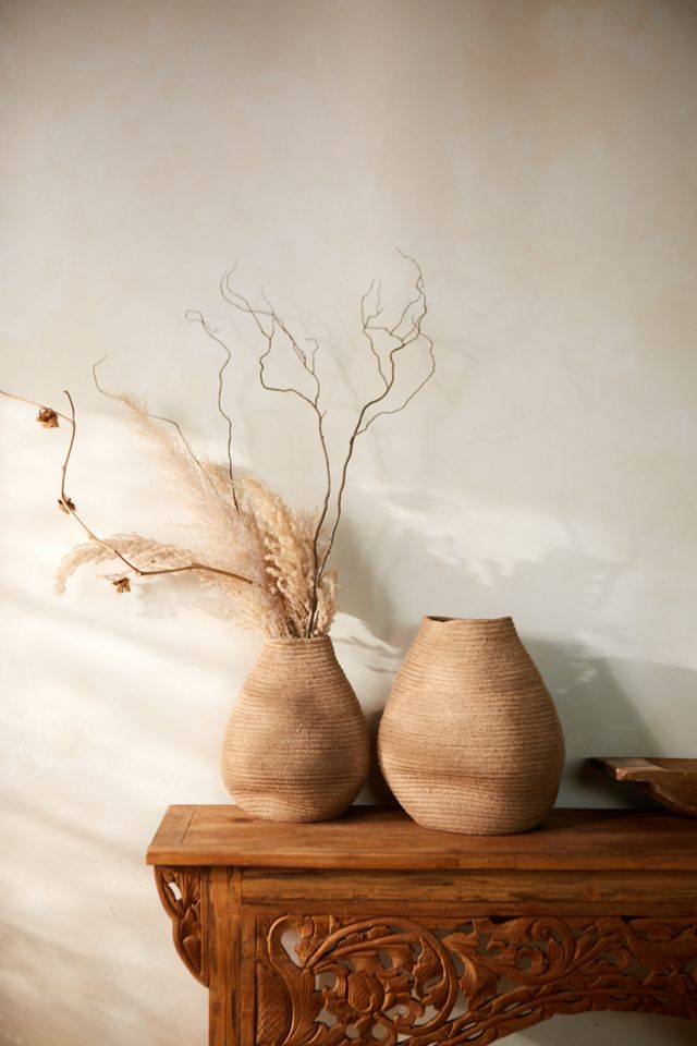 Woven Jute Vase | Anthropologie