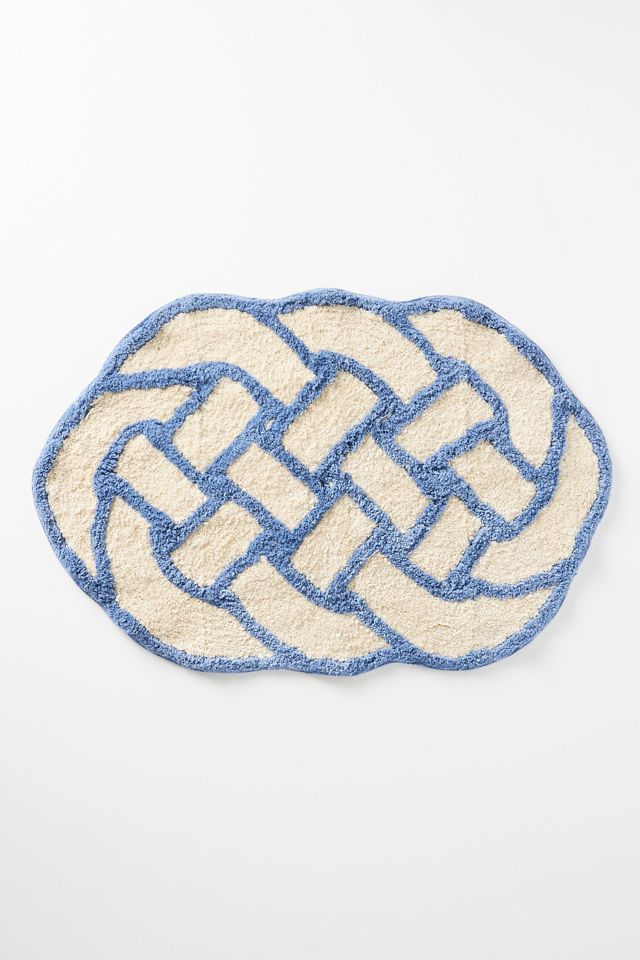 Ocean Plait Knot Bath Mat | Anthropologie UK