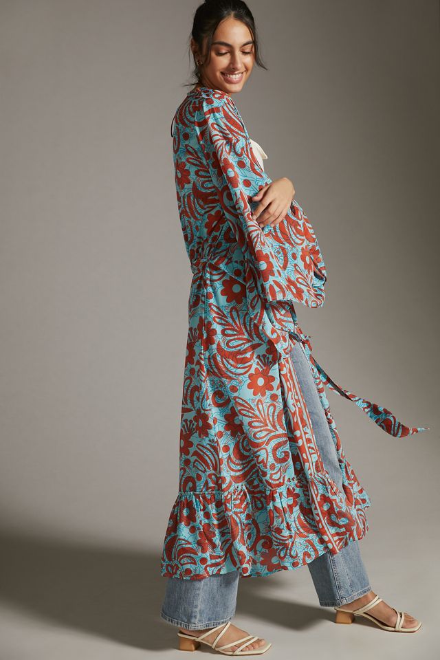 Llani Ruffle-Hem Kimono | Anthropologie DE