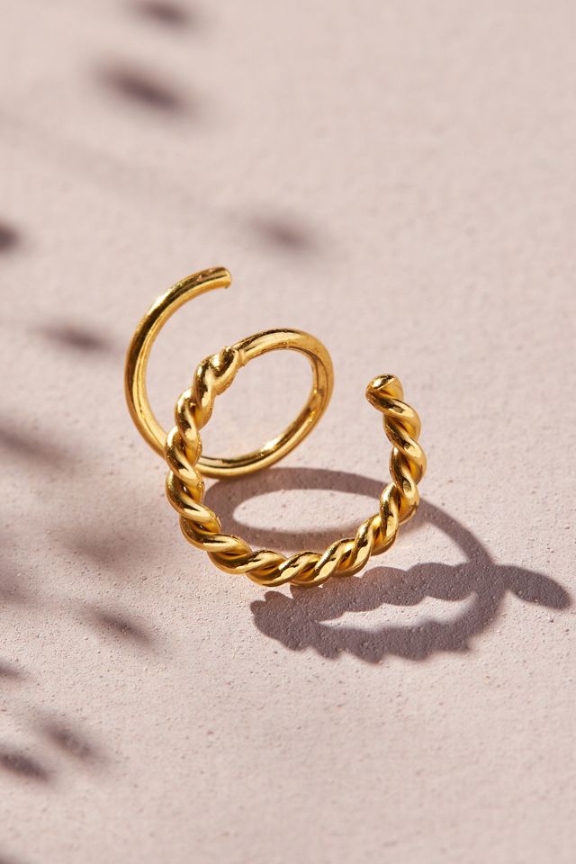 Maria Black Right Twirl Earring | Anthropologie