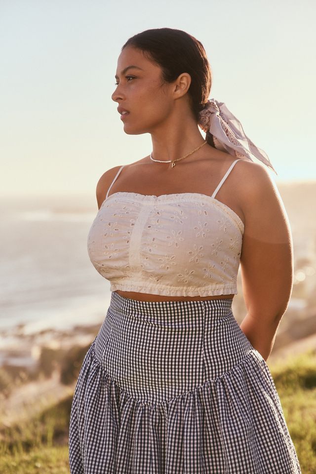 Eyelet Three-Piece Bra Top Set | Anthropologie