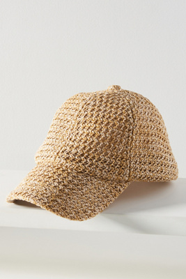 Straw Baseball Cap | Anthropologie