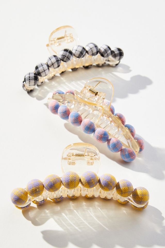 Preppy Plaid Claw Hair Clip | Anthropologie