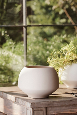 Angled Base Ceramic Planter, 4" | AnthroLiving