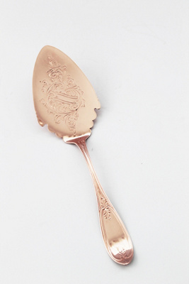 Coppermill Kitchen Vintage Etched Cake Server | AnthroLiving