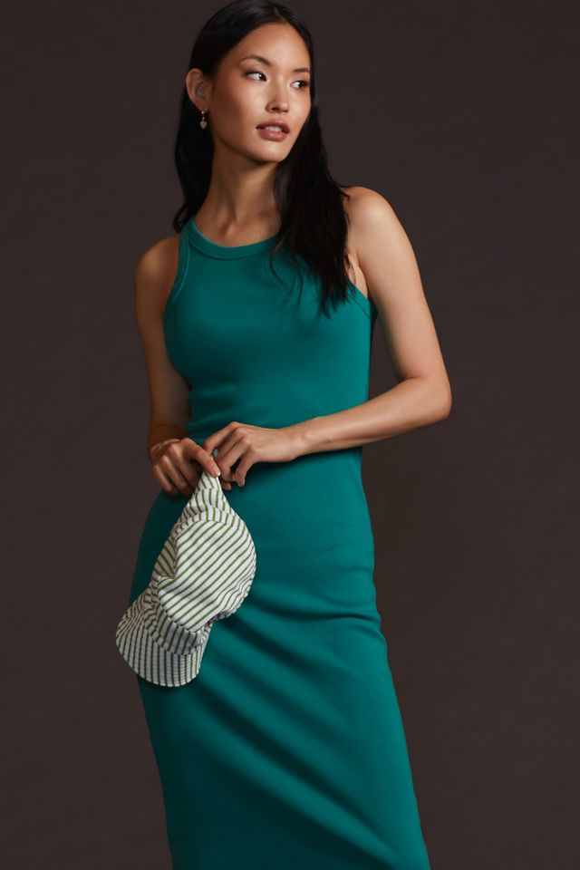 MOTHER Chin Ups Midi Dress | Anthropologie