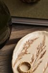 Embossed Botanical Ceramic Trinket Plate | AnthroLiving