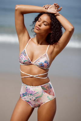 PatBO Iris High Waist Bikini Bottoms | Anthropologie
