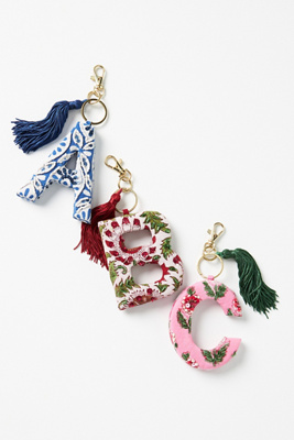 Monogram Keychain | Anthropologie