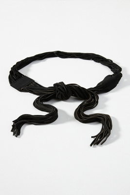 Suede Fringe Wrap Belt | Anthropologie