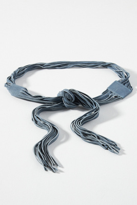 Suede Fringe Wrap Belt | Anthropologie