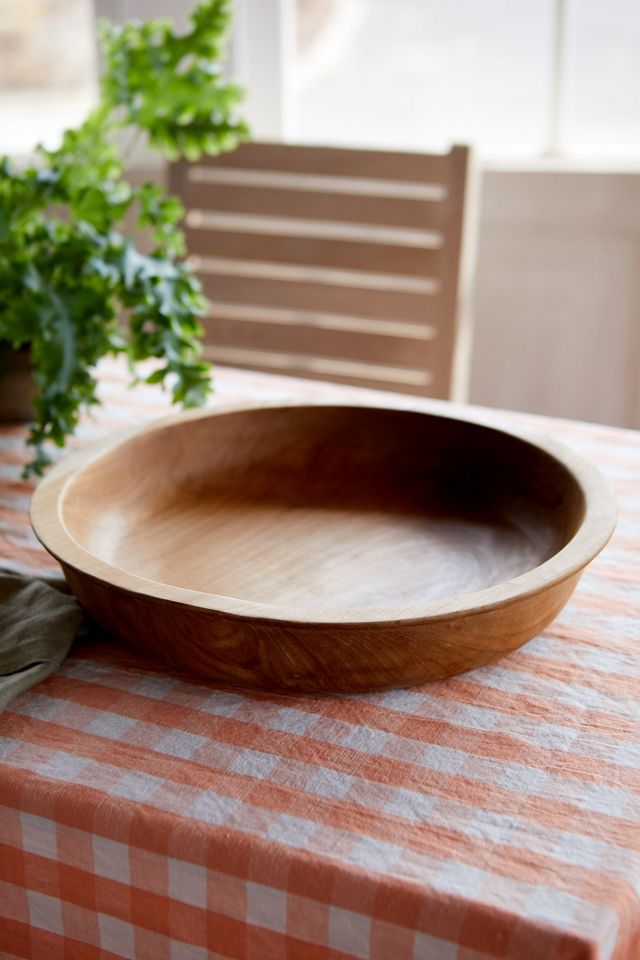 Shallow Teak Root Serving Bowl | Anthropologie