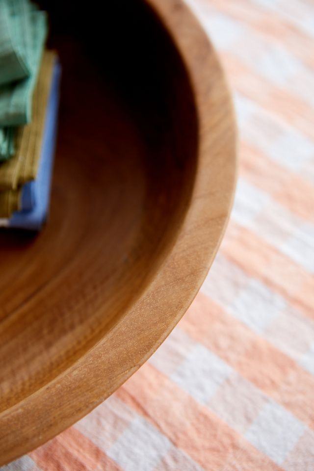 Shallow Teak Root Serving Bowl | Anthropologie