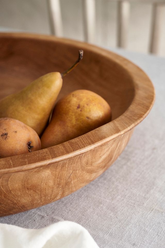 Shallow Teak Root Serving Bowl | Anthropologie
