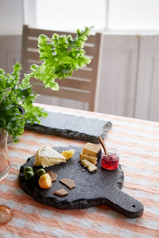 Raw Edge Slate Serving Board, Round | Anthropologie