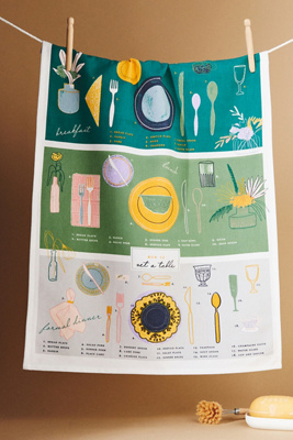 How To Set a Table Dish Towel | AnthroLiving