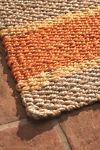 Orange + Yellow Stripe Jute Rug | AnthroLiving